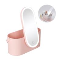 China Limited Time Offer LED Beauty Case Makeup case Led Mirror Storage Travel LED Makeup Mirror Kit  Pocket Magnifying Glass for sale