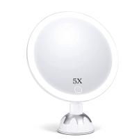 China Beauty Beautiful Bathroom Vanity Led Light Magnifying Makeup Mirror With Suction Cup for sale