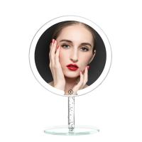 China Lighted Makeup Mirror Rechargeable Double Sided Magnifying Mirror  Makeup Mirror With 3 Led Lights for sale