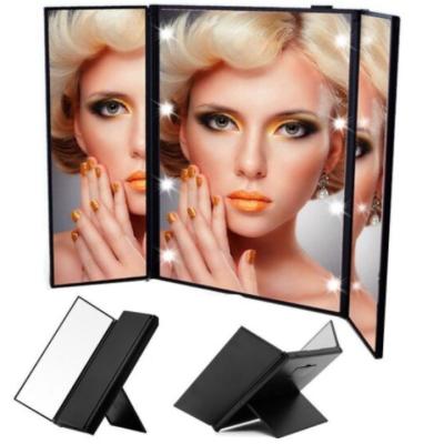 China Best Lighted Makeup Mirror   Pocket Light Small Makeup Mirror Square Large Pink Vintage Makeup Hand Mirror With Led for sale