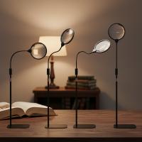 China Magnifying Glass Equipped With Detachable Lens Support Rod And Base Rechargeable Battery for sale