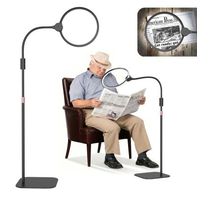 China Magnifying Glass Equipped With Detachable Lens Support Rod And Base Rechargeable Battery for sale