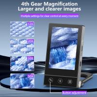 China 500X HD Portable Digital Magnifier with Dual-Light Intelligent Adaptation HD Wide-Angle View and Four-Step Precision Zoom for sale