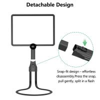 China Horizontal Square LED Magnifier with Stepless Dimming, Battery Display, and Magnetic Detachable Lens for Hands-Free Use for sale