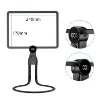 China Horizontal Square LED Magnifier with Stepless Dimming, Battery Display, and Magnetic Detachable Lens for Hands-Free Use for sale
