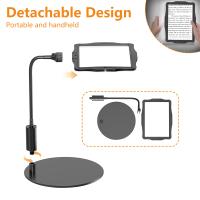 China Desktop Movable Height Adjustable Floor Screen LED Magnifier Acrylic Detachable Switchable Lenses 48 Bright Eye-Care Reading for sale