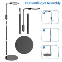 China 360 Degree Rotation LED Magnifier with Large Capacity Battery and 3x+6x Magnification for Reading and Crafts for sale