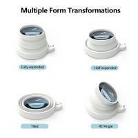 China Foldable LED Magnifying Glass with K9 Optical Lens and Multi-Position Design for Portable Use for sale