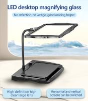 China LED Desktop Magnifying Glass New Launch PMMA Material Horizontal and Vertical Screen Arbitrary Switch Reading Assistant for sale