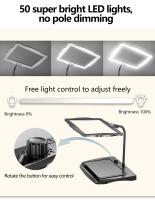 China LED Desktop Magnifying Glass New Launch PMMA Material Horizontal and Vertical Screen Arbitrary Switch Reading Assistant for sale