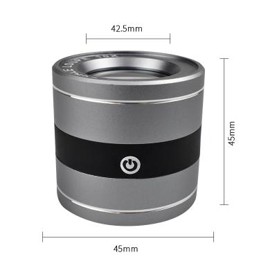 China Portable 10X LED Handheld Desktop Magnifier with K9 Lens Aluminum Frame Folding Design for sale