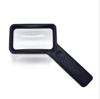 China 3X Handheld Screen Magnifier LED Light Book Reading Maintenance Identification Collection Jewelry Antique Foldable Desktop for sale
