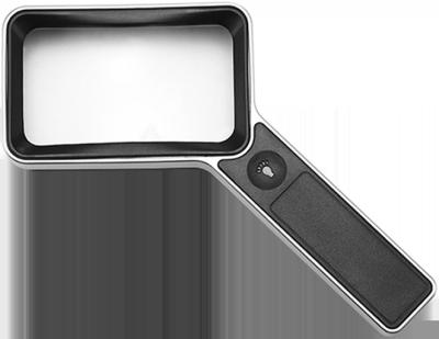 China 3 Light Dimmable Rechargeable Magnifier LED K9 Lens Touch Control Ergonomic Handle for sale