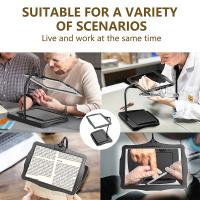 China Desktop Reading Hobby Led Magnifying Glass Lens Professional Wholesale Magnifying Glass With Light for Older for sale