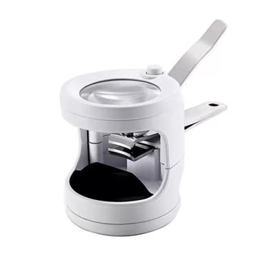 China 3.5X Magnification LED Pocket Magnifier with K9 Lens and Integrated Nail Clipper for Precision Manicure for sale