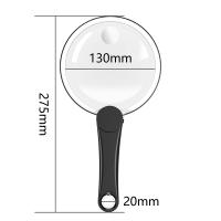 China Handheld LED Magnifier with 3X/5X/8X Magnification and 49 LED Illumination for Reading and Jewelry Appraisal for sale