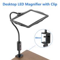China 1.8X Adjustable Loupe Large Lens Magnifier with 48 LED Lights for Detailed Work Repair and Jewelry Making for sale