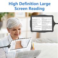 China LED Magnifier Lamp with Floor Stand Featuring Infinite Adjustment of Light Brightness 360 Degree Rotation and Large HD Lens for sale