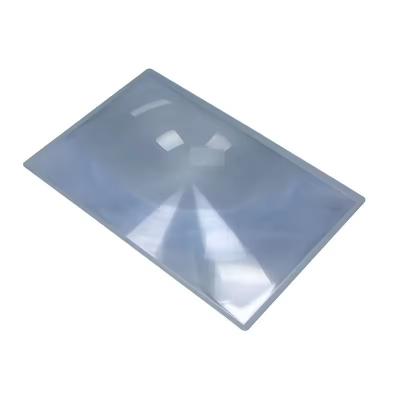 China 3X Magnification A4 Full Page PVC Plastic Magnifying Sheet and Handheld Reading Magnifier for sale