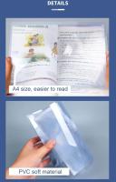 China 3X Magnification A4 Full Page PVC Plastic Magnifying Sheet and Handheld Reading Magnifier for sale