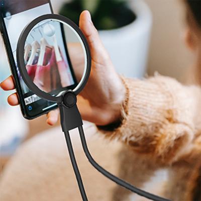 China Upgrade New Design 3-in-1 Handheld Tabletop Goose LED Magnifier with 1.8X Magnification 130mm Lens 1-Year Warranty for sale