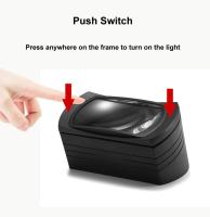 China ABS Environmental Handheld LED Rechargeable Inclined Magnifying Glass for Reading for sale