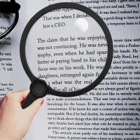 China Magnetic Design 3 in 1 Handheld Tabletop Neck Wear Digital LED Lighted 130mm Gooseneck Screen Magnifier for sale