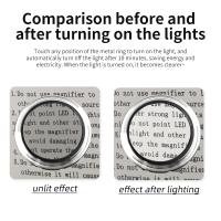 China Portable LED-lit Handheld Magnifying Glass with 5x-7x Magnification, K9 Optical Lens, and Type-C Rechargeable Design for Outdoor and Inspection Use for sale