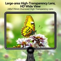 China Desktop Screen Magnifier with 5X Magnification PMMA Material LED Hands-Free Neck Hanging for PCB Inspection for sale