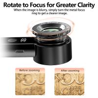 China Magnifying Glass with Zoom Range from 20X to 25X and Visual Battery Indicator Providing Real Time Charge Level Information for sale