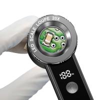 China Magnifying Glass with Zoom Range from 20X to 25X and Visual Battery Indicator Providing Real Time Charge Level Information for sale