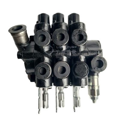 China 3 Spool Hydraulic Control Valve for H2000 CPD10-18 Electric Forklift 11.5kg A65S7-30031 for sale