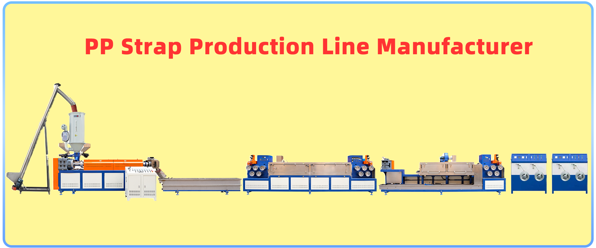 PP strap production line for high-efficiency packaging strap manufacturing