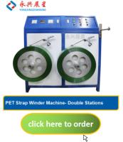 China Strapping Band Winding Machine Semi Automatic Double Station for sale