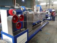 China Automatic Double Screw Plastic Making Machine With 2 Lines Plastic Reel for sale