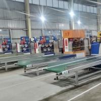 China Fully Automatic 4 Lines 250 KG/H PP Sandwich Strap Manufacturing Machine for sale