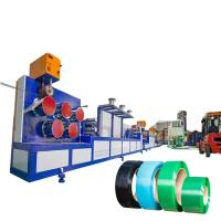 China Automatic Winding PET Strap Production Line 9mm-25mm Outputting 1.5 Tons/24H From PET Flakes Or Granules for sale