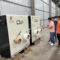 China Servo Semi-Automatic PP Strap Winder For PP Strap Production Line for sale