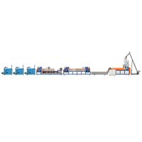 China PP Single Screw Carton Box Plastic Strap Production Line For Granules for sale