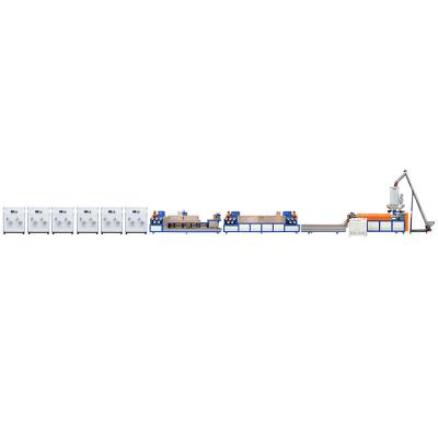 China 15mm Yellow Polypropylene PP Belt Strapping Machine Single Screw for sale