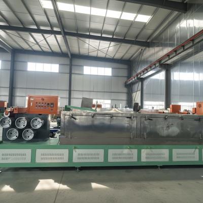 China PET Strap Making Machine Featuring Complete Production Line from Pre drying to Winding with Traction Stretching and Embossing Steps for sale