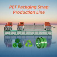 China PET Strap Making Machine Featuring Extrusion  Cooling Traction Stretching Embossing Setting and Secondary Cooling for sale