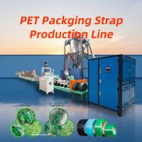 China PET Strap Making Machine Featuring Extrusion  Cooling Traction Stretching Embossing Setting and Secondary Cooling for sale