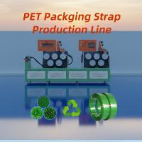 China Single Screw Extruder PET Strap Production Line with 38CrMoALA Screw Material, 100-800 KG/H Capacity, and Customizable Embossing Patterns for sale