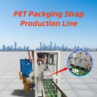 China PET Strap Making Machine Featuring Complete Production Line from Pre drying to Winding with Traction Stretching and Embossing Steps for sale