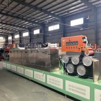 China PET Strap Making Machine Featuring Complete Production Line from Pre drying to Winding with Traction Stretching and Embossing Steps for sale