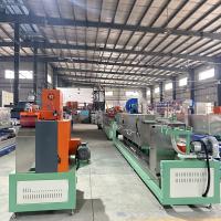 China High Productivity PET Straps Band Production Line with 800 KG/H PET Strap Making Machine and Twin-screw Design for sale