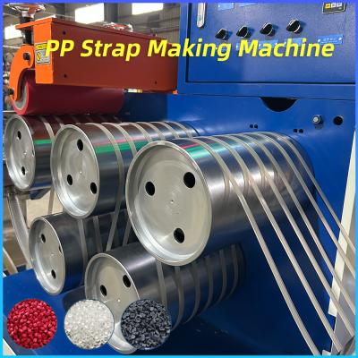 China 350kg/h Automatic PP Strap Making Machine Single Screw PP Strap Production Line Manufacturer for sale