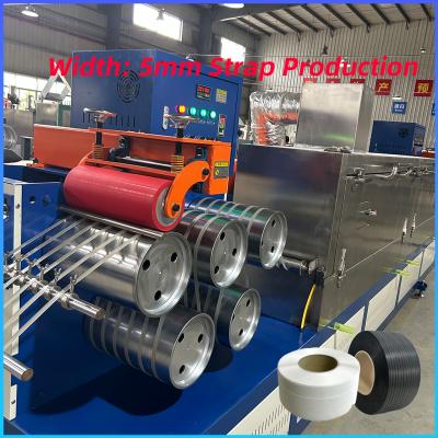 China Single Screw 250-300kg/h Pp Auto Strapping Plastic Making Machine Pet Packing Strap Production Line for sale