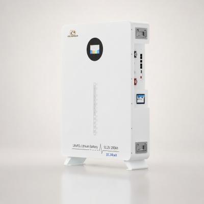 China 10.24kWh 51.2V 200Ah LiFePO4 Residential Solar Backup Battery with 6000 Cycles for Home Energy Storage for sale